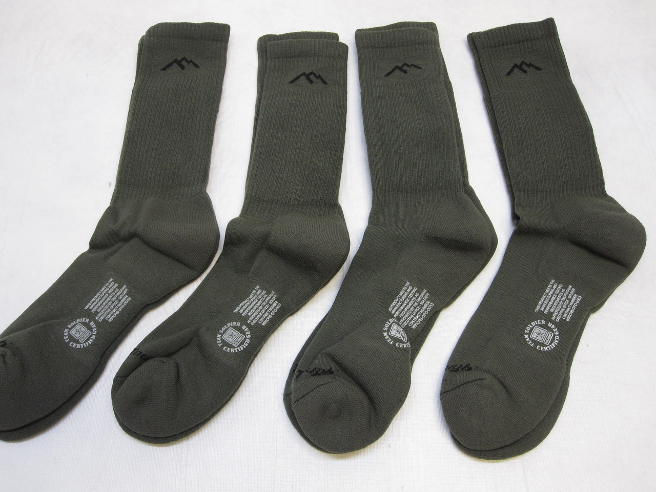 4 PACK ARMY FLAME RESISTANT COMBAT BOOT SOCKS DARN TOUGH MEDIUM b3 ...
