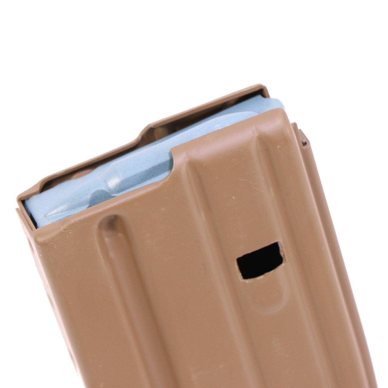 USGI ENHANCED PERFORMANCE EPM 30-ROUND AR/M4 BLUE FOLLOWER MAGAZINE