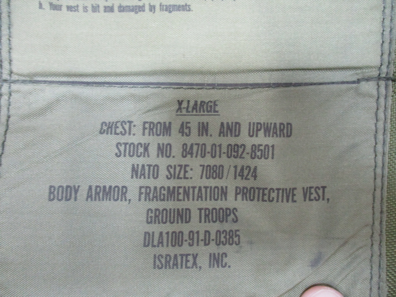 VTG Woodland Flak Jacket Vest m81 camo Fragmentation PASGT X-Large 1991 ...