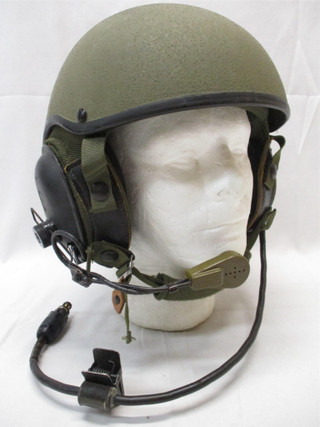 MILITARY COMBAT VEHICLE CREWMAN CVC TANKER HELMET LARGE OD GREEN DH ...