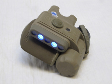 SUREFIRE HELMET LIGHT WHITE/BLUE - IR STROBE ACH/MICH MOUNT USED ...