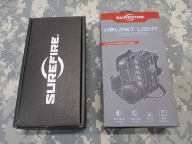 NEW TAN SUREFIRE HELMET LIGHT WHITE/BLUE - IR STROBE ACH/MICH MOUNT HL1 ...