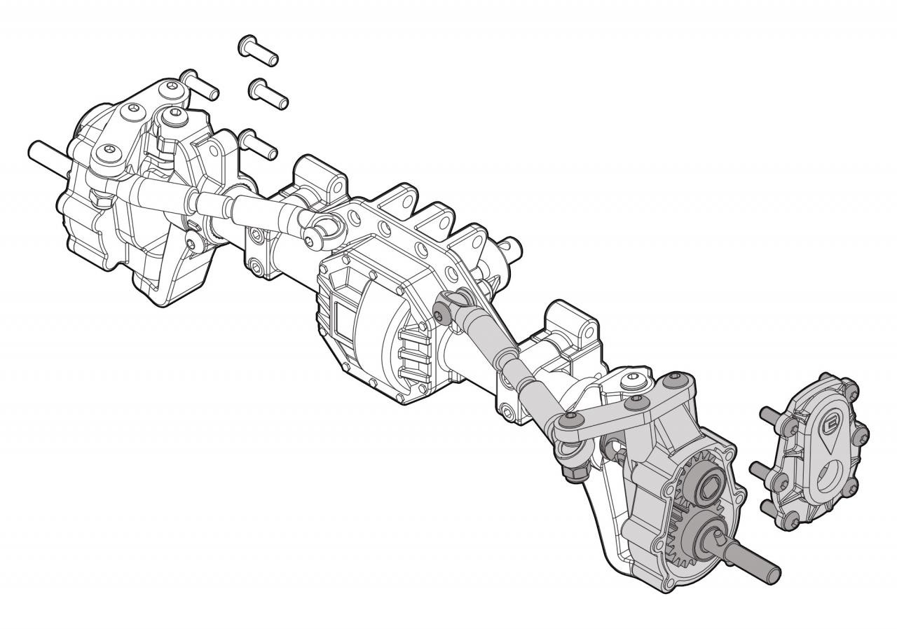 Enduro Portal Axle Conversion Kit - Associated Electrics
