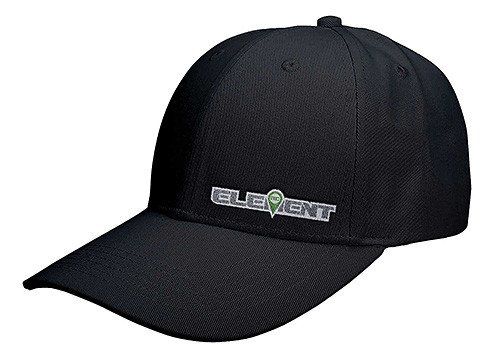 Element RC Hat, curved bill, black - Associated Electrics