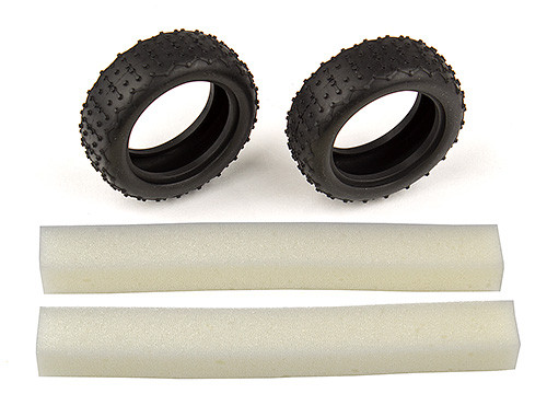 Narrow Mini Pin Tires, with inserts - Associated Electrics
