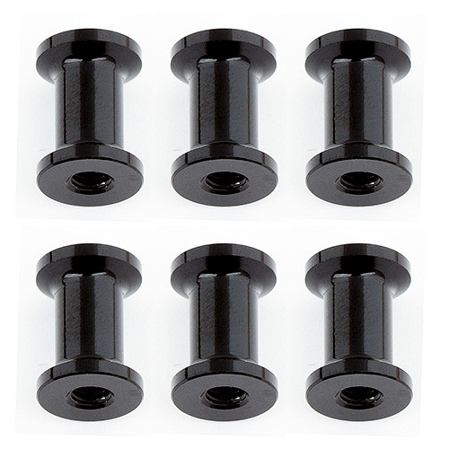 RC10F6 FT Heavy Duty Suspension Arm Standoffs, black aluminum ...