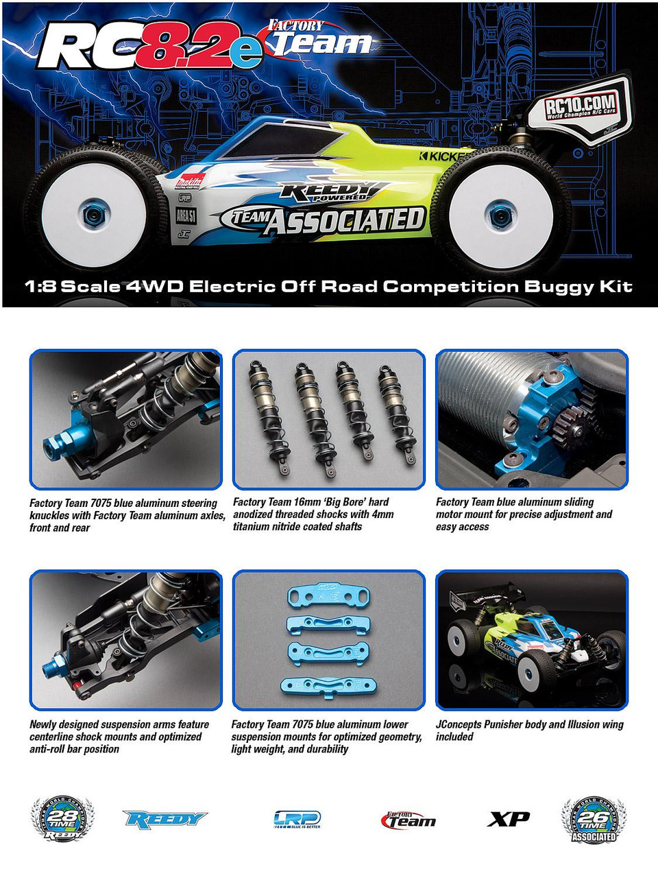 RC8.2e Factory Team - Associated Electrics