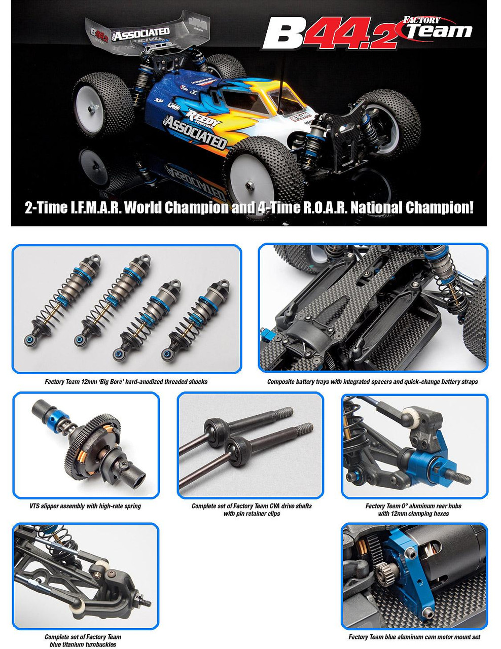 RC10B44.2 Factory Team - Associated Electrics
