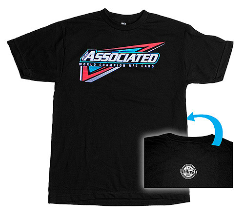 Team Associated Tri T-Shirt, black, S - Associated Electrics