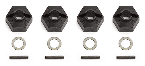 T4 Hex Wheel Adapters - Associated Electrics