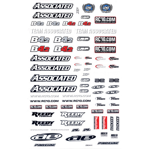 RC10B4.2 Decal Sheet - Associated Electrics