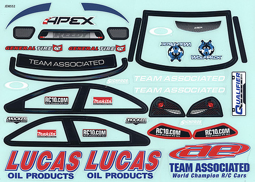 APEX Decal Sheet - Associated Electrics