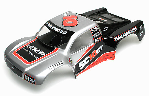 SC10GT RTR Body, silver - Associated Electrics
