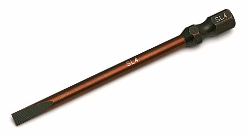 FT 1/4 in Screwdriver Bit, flat - Associated Electrics