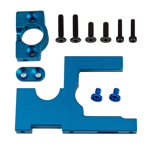 SR7 Motor Mount, blue aluminum - Associated Electrics