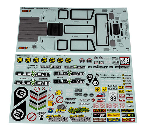 Enduro Zuul Decal Sheets - Associated Electrics