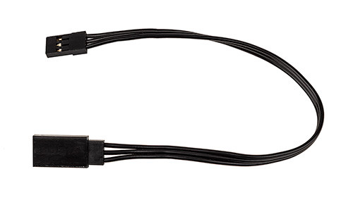 175mm Servo Wire Extension, black (6.89 in) - Associated Electrics