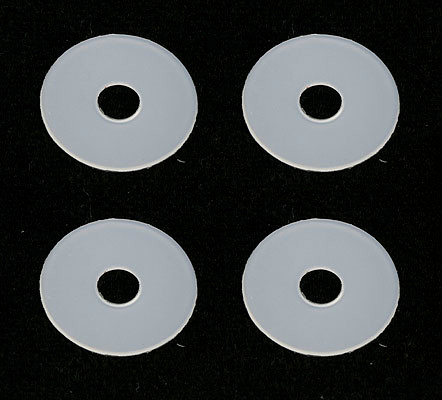 Body Mount Washers, large, nylon, 3/4x3/16x1/32 in - Associated Electrics
