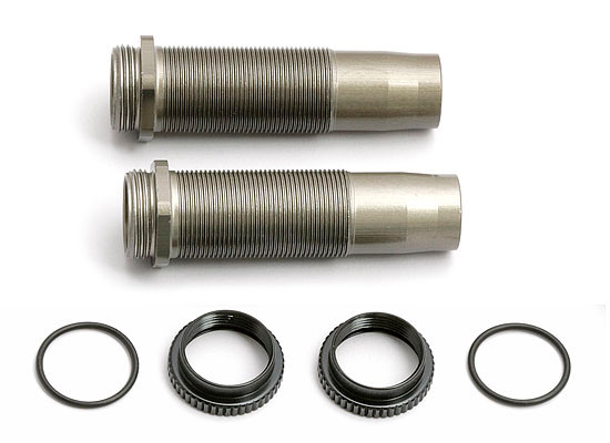 FT Threaded Shock Bodies, 1.32 in stroke - Associated Electrics