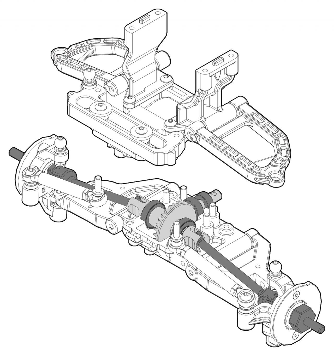 IFS2, Independent Front Suspension Conversion Kit - Associated Electrics