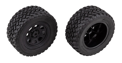 Pro2 LT10SW Rear Wheels and Tires, mounted - Associated Electrics