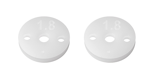FT 13mm Shock Pistons, 2.5mm, 2x1.8 - Associated Electrics
