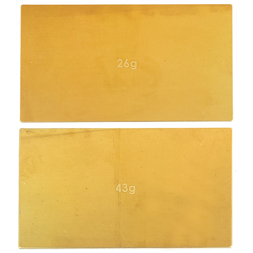 FT Brass Under Battery Weights, 26g, 43g - Associated Electrics