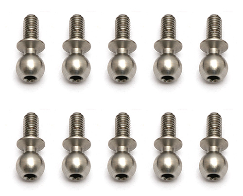 Heavy-duty Ballstuds, 6 mm, long neck - Associated Electrics