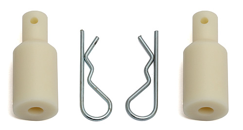 RC10 Body Mounts, white - Associated Electrics