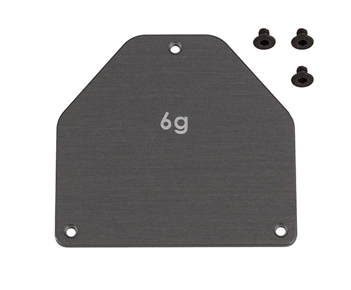 FT Aluminum Servo Weight Plate, 6g - Associated Electrics