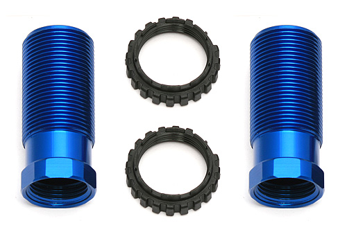 13 mm Shock Bodies, 26 mm, blue threaded - Associated Electrics