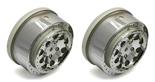 KMC Hex Wheels, chrome - Associated Electrics
