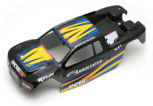 RC18T2 Body, black - Associated Electrics