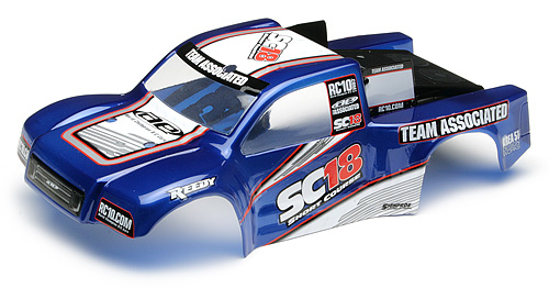 SC18 RTR Body, blue - Associated Electrics