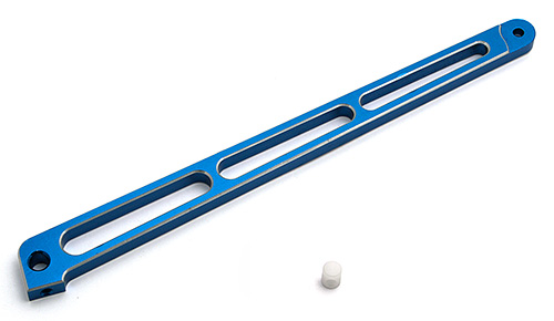 FT RC8T Blue Aluminum Chassis Brace, rear - Associated Electrics