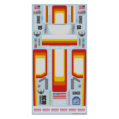 RC10 Graphite Kit Decal Sheet - Associated Electrics