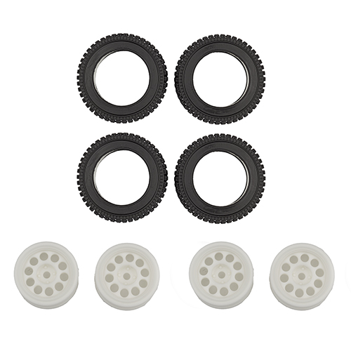 RC10 4x4 Rally Wheel and Tire Set - Associated Electrics