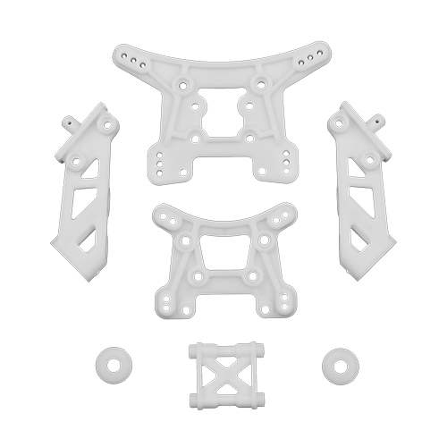 Reflex 14 Classic Shock Towers & Wing Mount, Natural - Associated Electrics