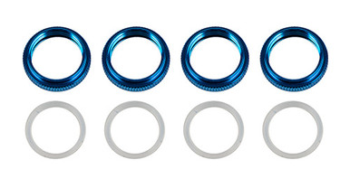 RIVAL MT8 Threaded Shock Collars - Associated Electrics