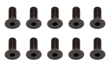 Screws, M4x10 mm FHCS - Associated Electrics