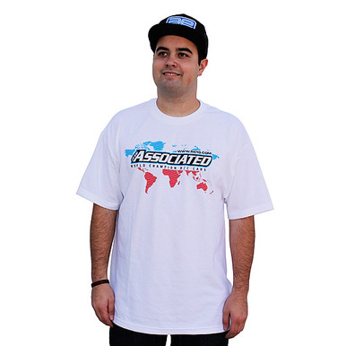 AE International T-shirt, white, large - Associated Electrics