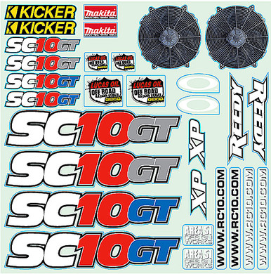 SC10GT Decal Sheet - Associated Electrics