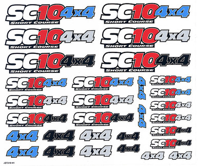 SC10 4x4 Decal Sheet - Associated Electrics