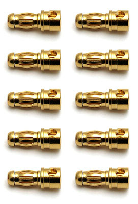 3.5 mm Connectors (10 Male) - Associated Electrics