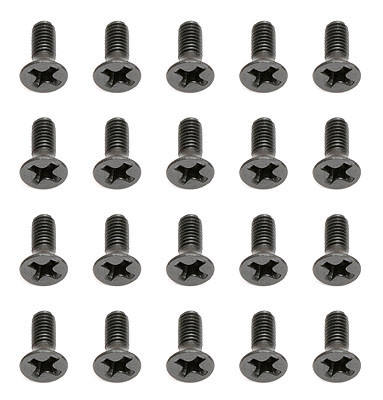 Screws, M3x8 mm FHPS - Associated Electrics
