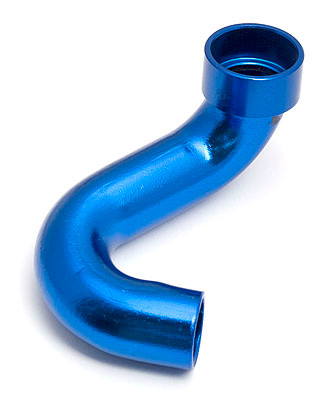 MGT FT Blue Aluminum Manifold, Side Exhaust - Associated Electrics