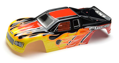 MGT 3.0 Body, printed, yellow, red, black - Associated Electrics