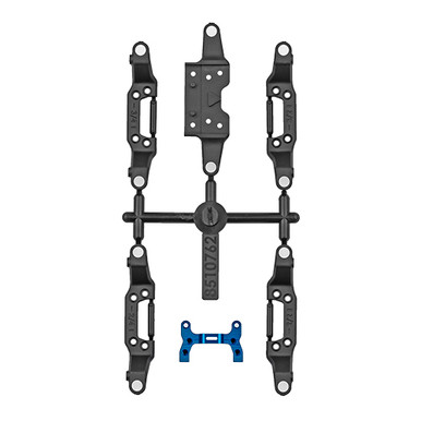 RC28R Upper And Lower Front Arm Set - Associated Electrics