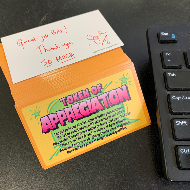 Tokens of Appreciation Cards Only - NEW (100/set)