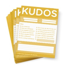 Kudos for Teams- set of 10 Note Pads (Gold)